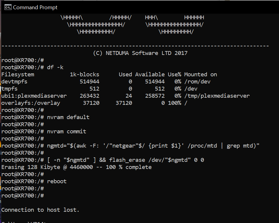 Nighthawk xr700, DumaOS not loaded yet - NETGEAR Communities