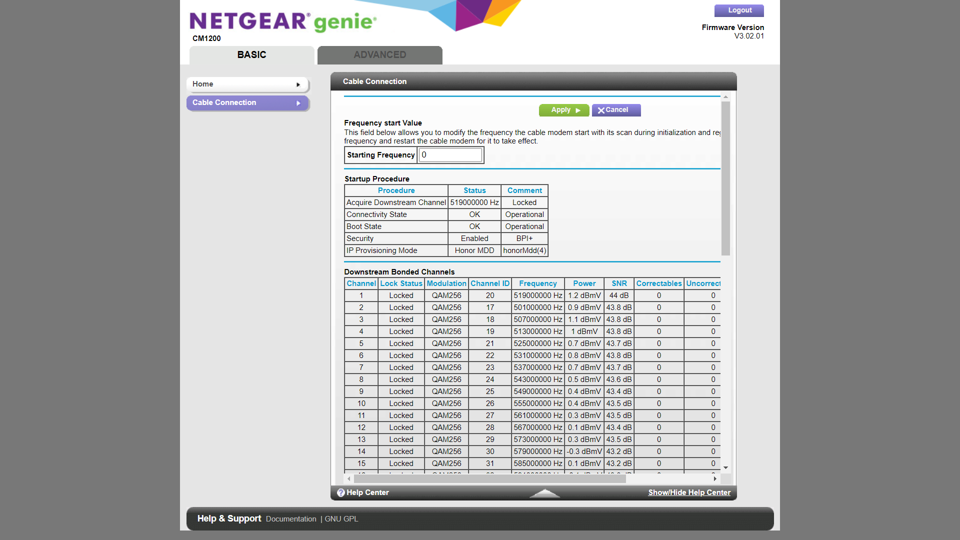 Error on my new modem | NETGEAR Communities
