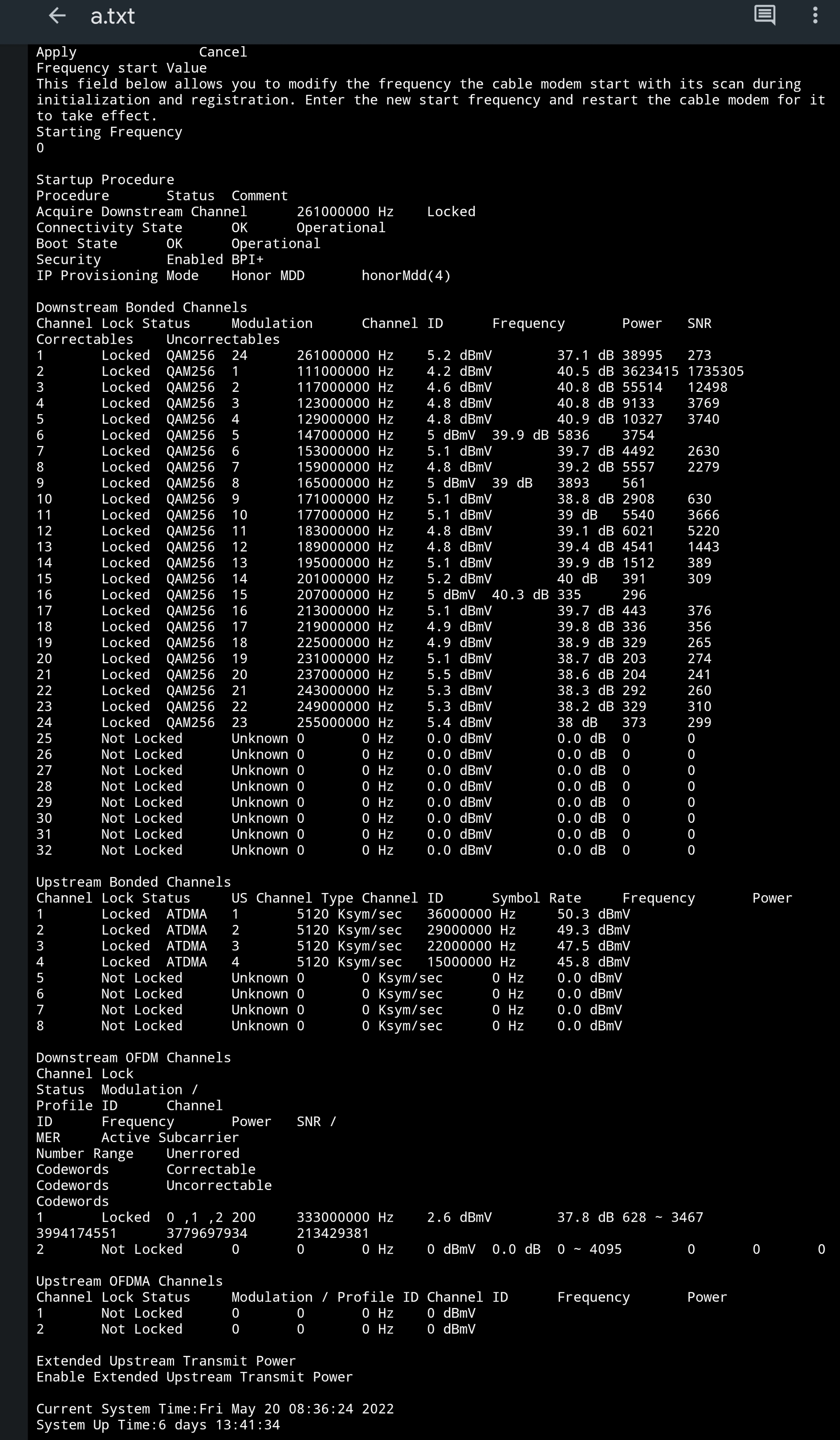 Intermittent connection cm1200 | NETGEAR Communities