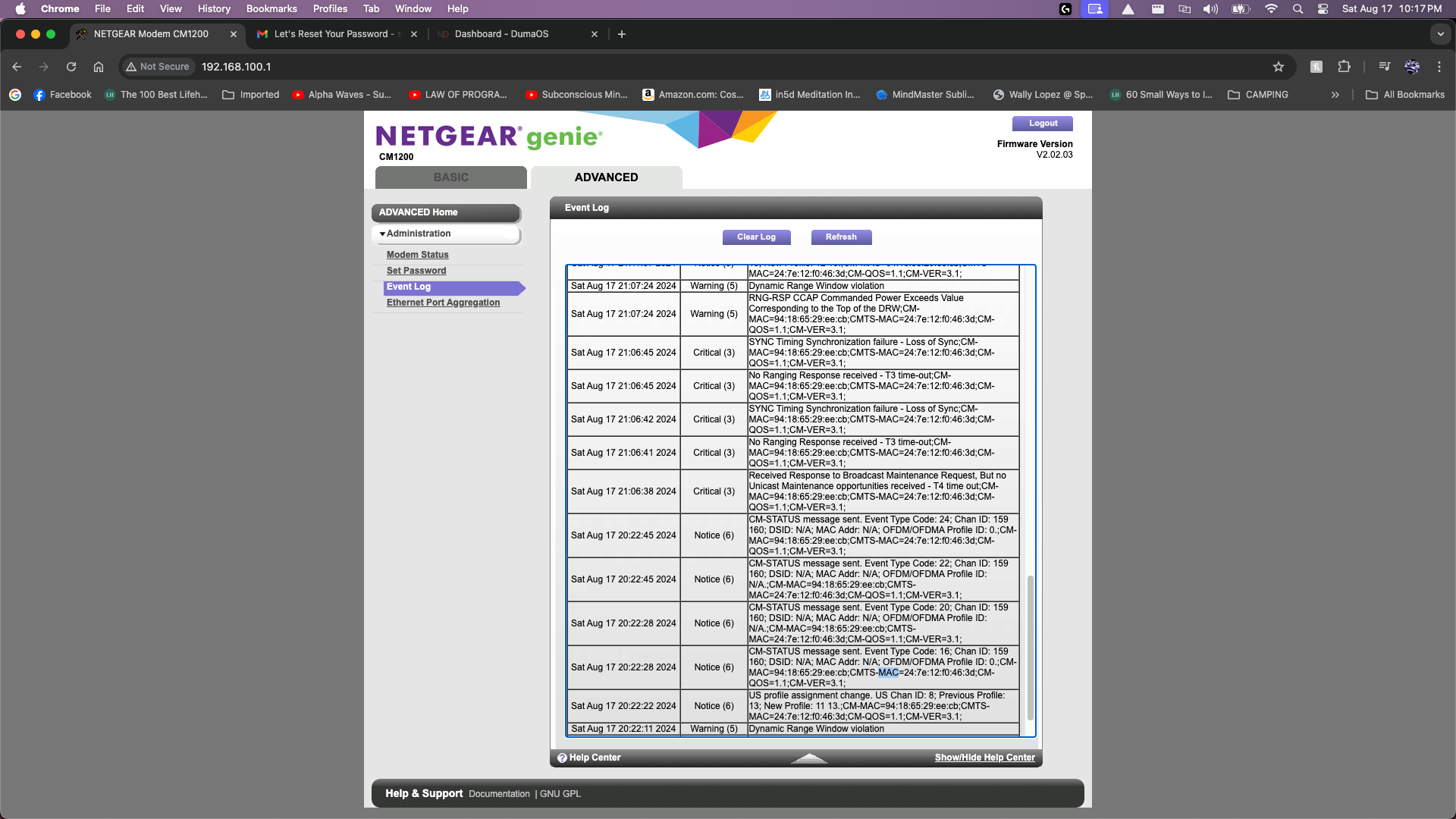 CM1200 and XR1000v1 | NETGEAR Communities
