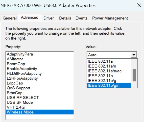 A7000 slowed after Windows 11 upgrade | NETGEAR Communities