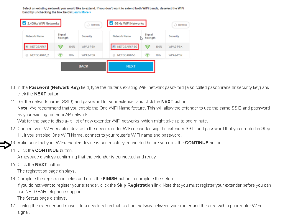 all 4 lights on extender but still getting internet not available ...
