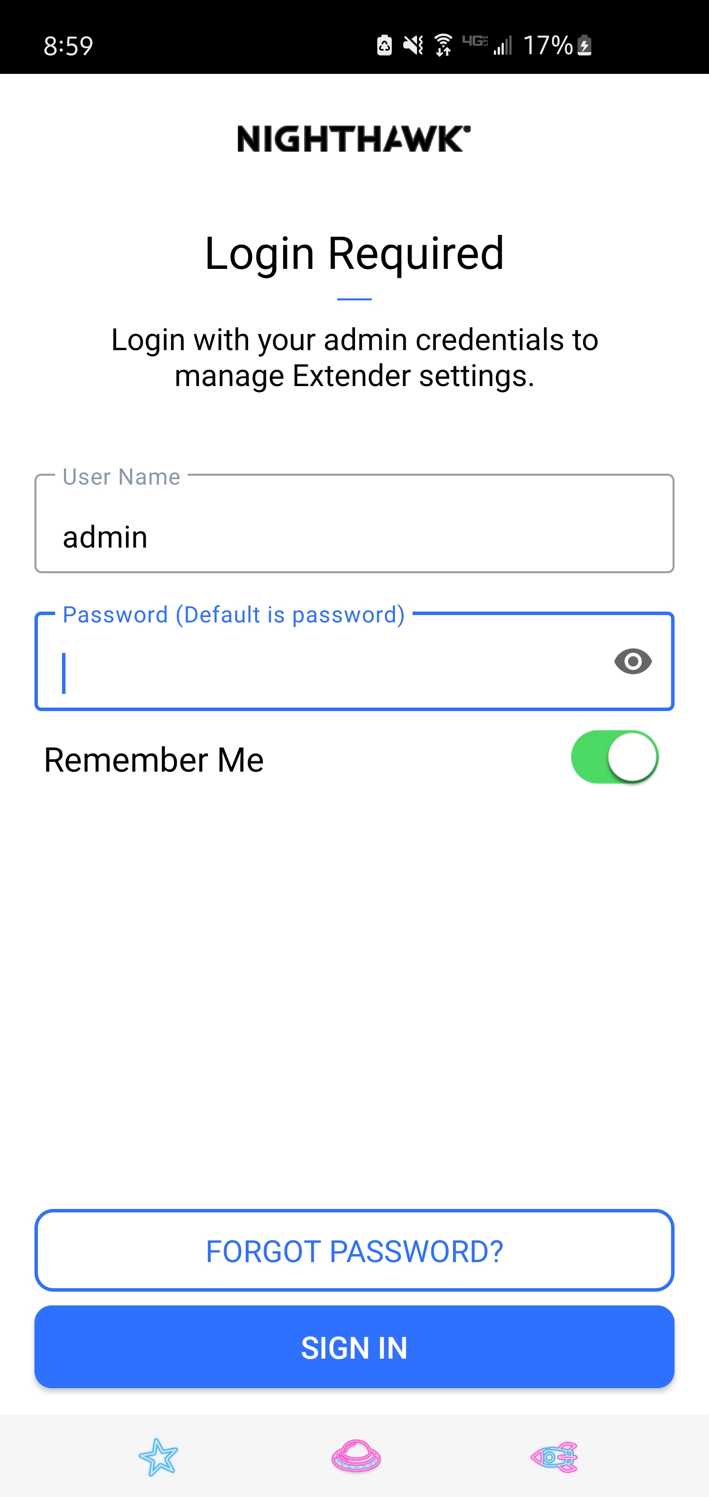 Cant login to nighthawk app | NETGEAR Communities