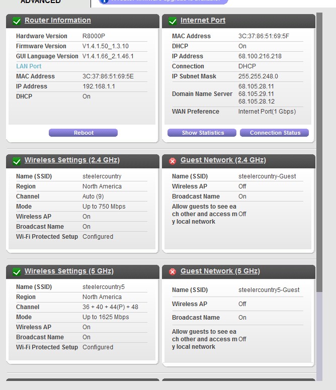 R8000P firmware V1.4.1.50_1.3.10 update issue | NETGEAR Communities