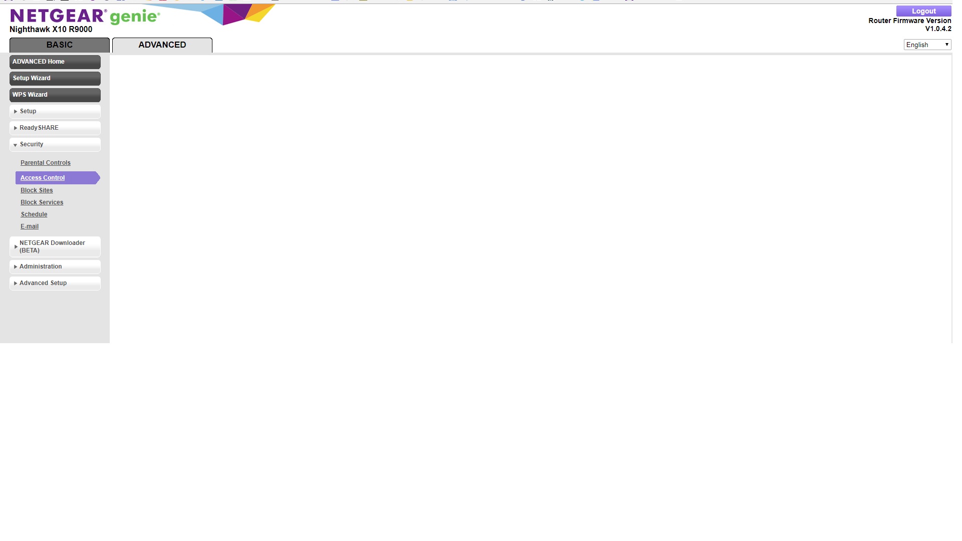 "Attached devices" and "Access Control" not working on Nighthawk X10 ...