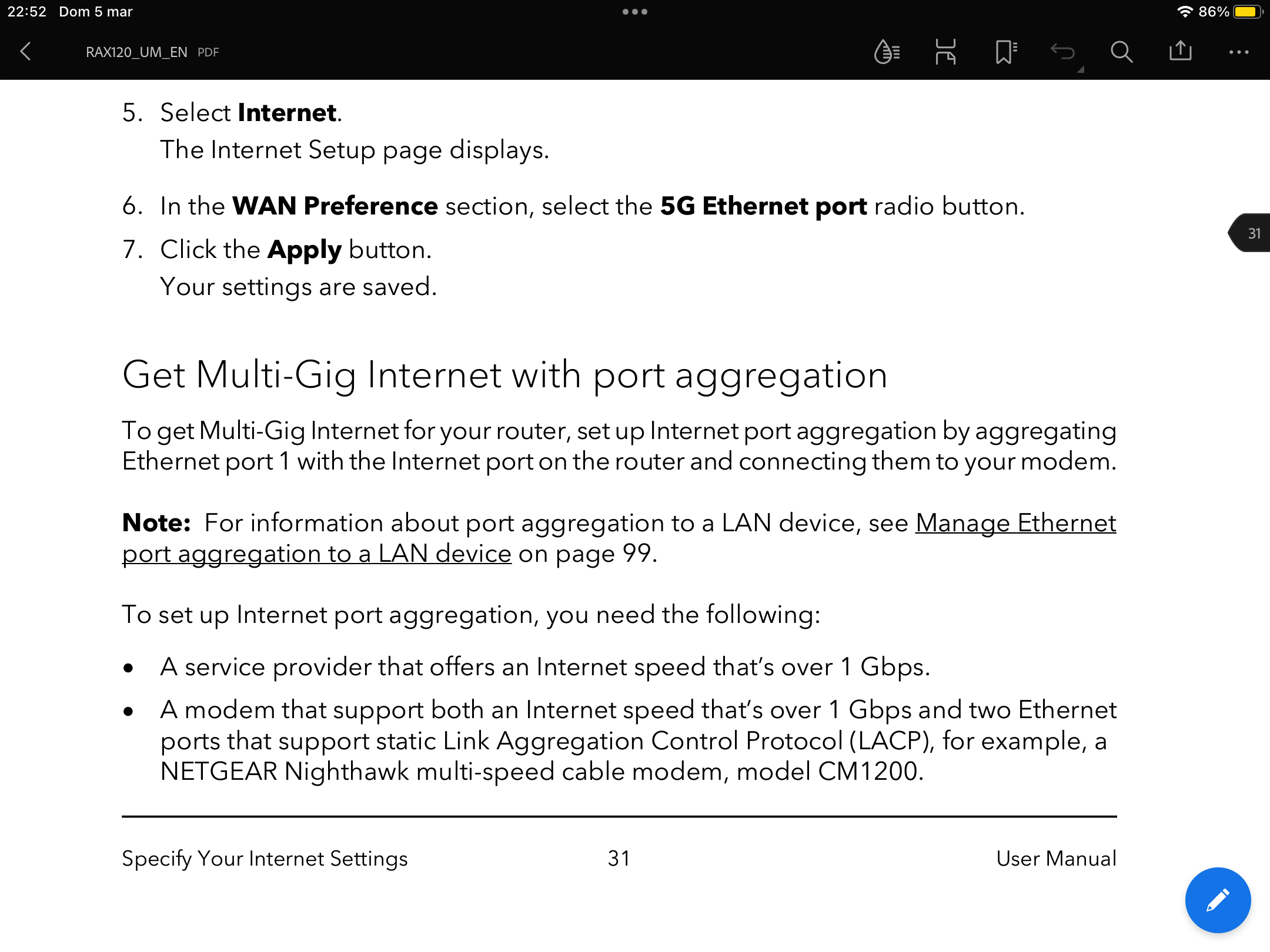 Multi-Gig Internet with port aggregation | NETGEAR Communities