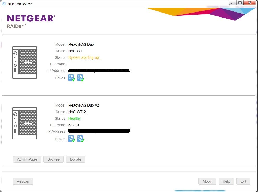 Readynas duo blue light blinking on startup | NETGEAR Communities