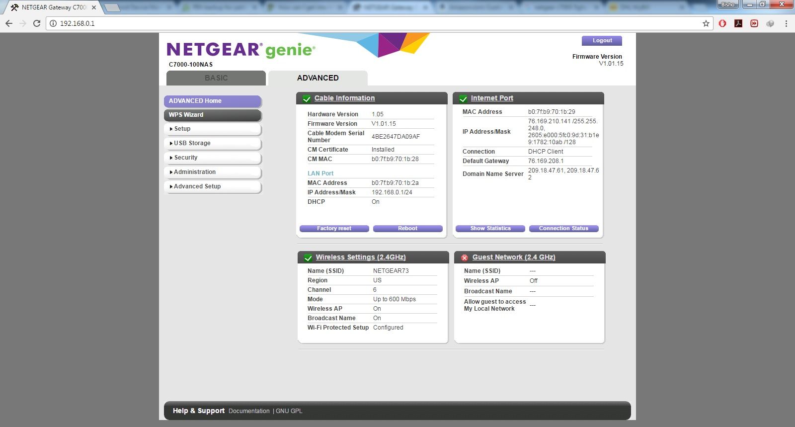 Netgear C7000-100NAS losing 5GHz | NETGEAR Communities
