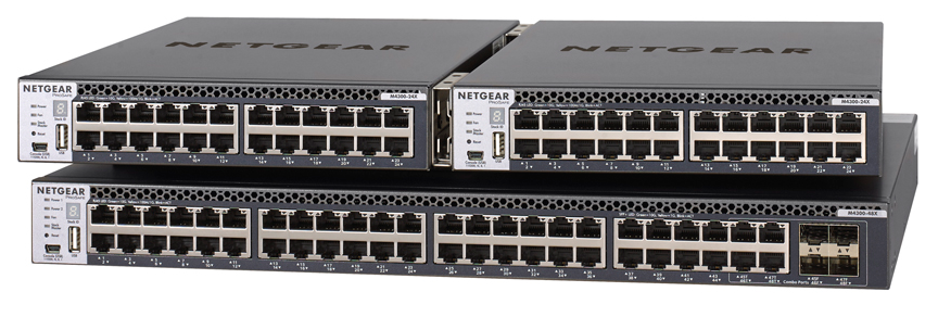 M4300-24X and M4300-48X – All 10G Copper, fully redundant – Half width ...