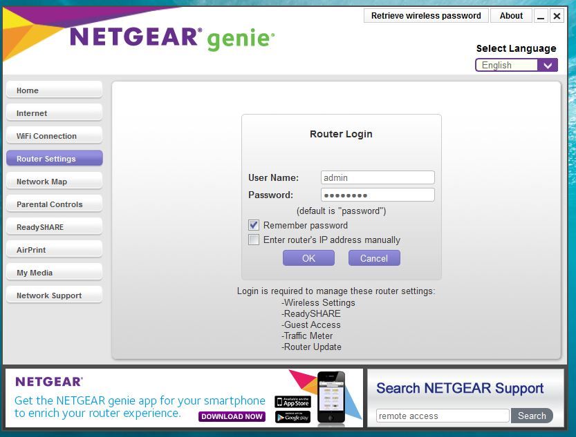Netgear Genie App for Android - Login Remote access | NETGEAR Communities