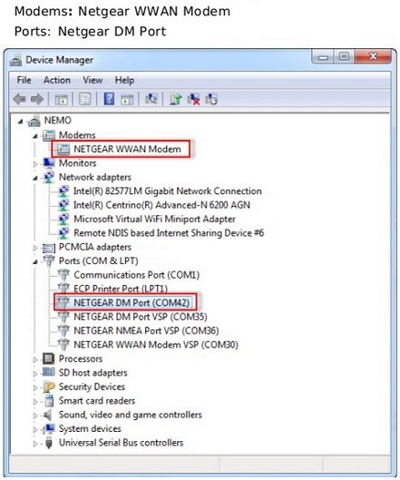 How to enable "Netgear WWAN modem" and "Netgear DM port" on my AirCard 782S | NETGEAR Communities