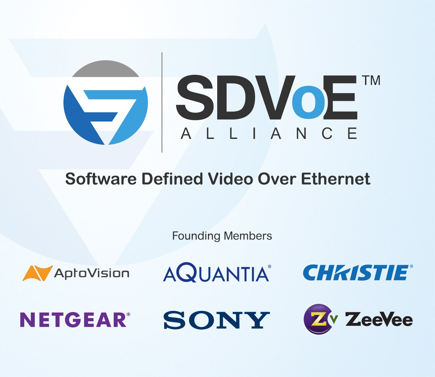 AptoVision®, Aquantia®, Christie Digital®, NETGEAR, Sony® and ZeeVee® launch SDVoE Alliance ...