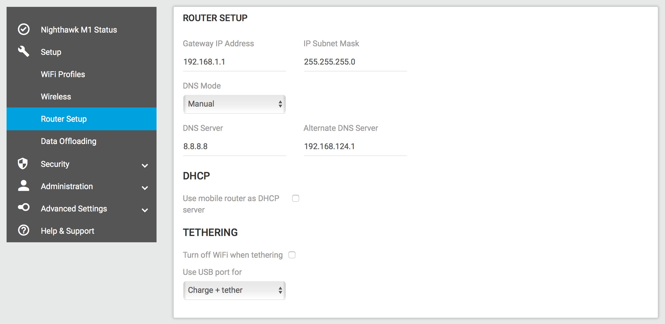 Nighthawk M1 - enabling IP Pass Through Mode | NETGEAR Communities