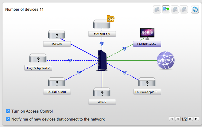 Nighthawk R6700 How can I identify devices on map | NETGEAR Communities