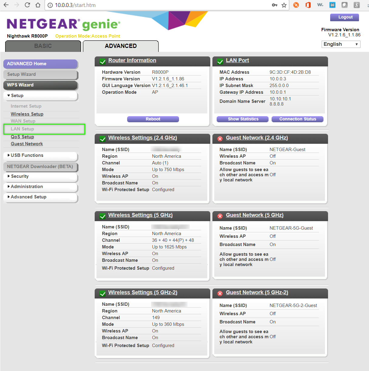 Cannot disable DHCP | NETGEAR Communities