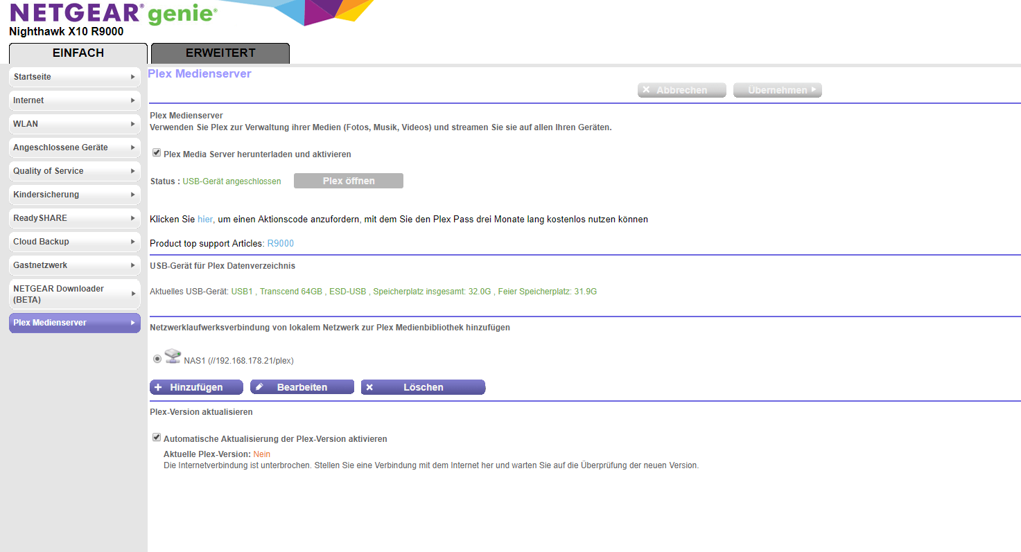 R9000 Keine Internet Verbindung | NETGEAR Communities