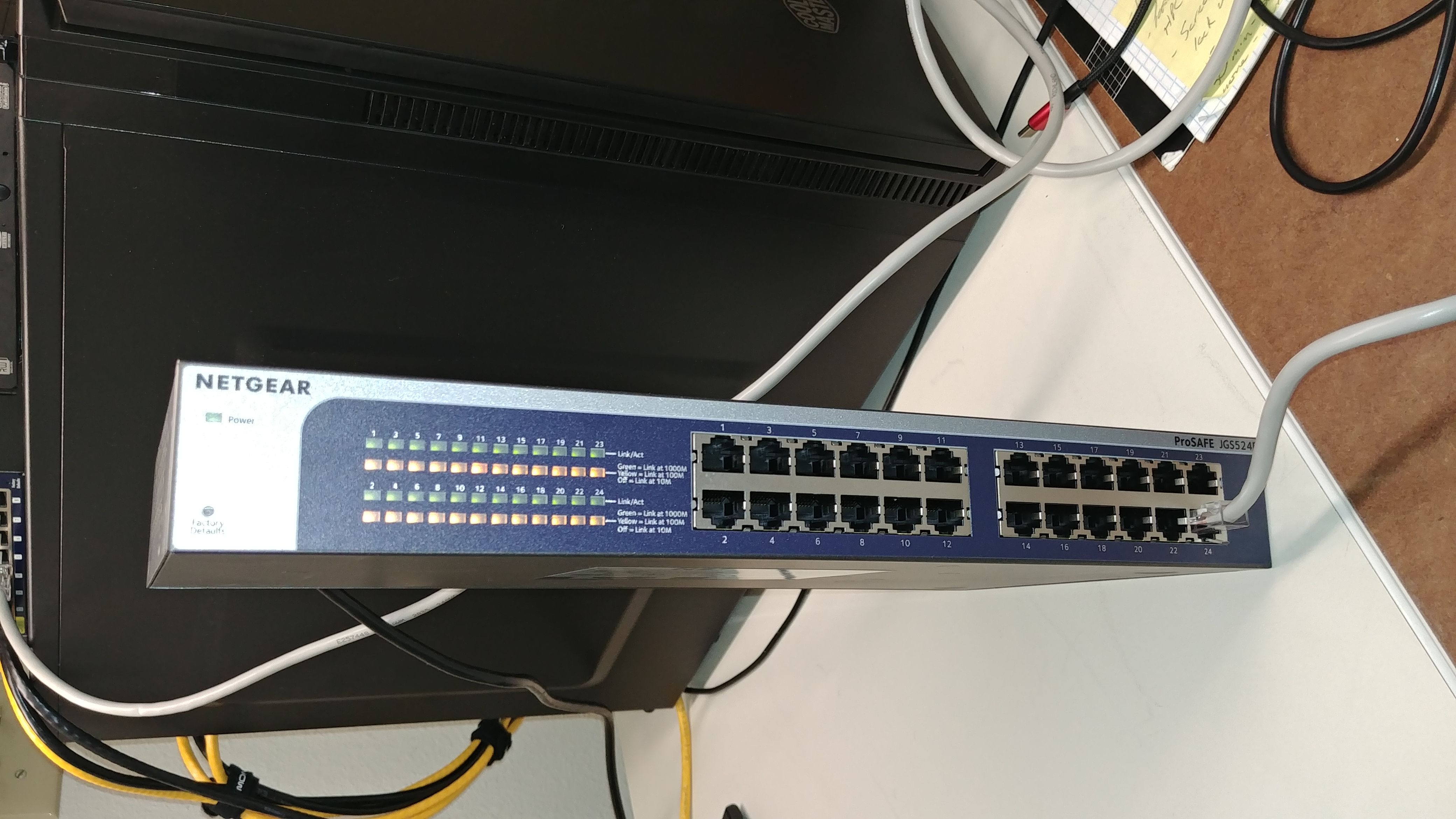 All lights lit up and the switch is not available on the network. Can I ...