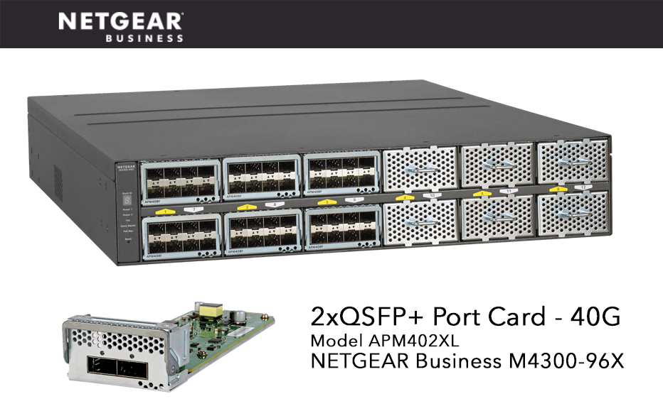 QSFP+ 40G Module for M4300-96X Now Available For Your IT and AV-over-IP Deployments | NETGEAR ...