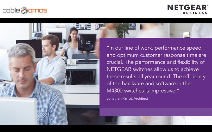 Support for the 10gbs M4300 Switches is Impressive! - Cable Amos - Case Study | NETGEAR Communities