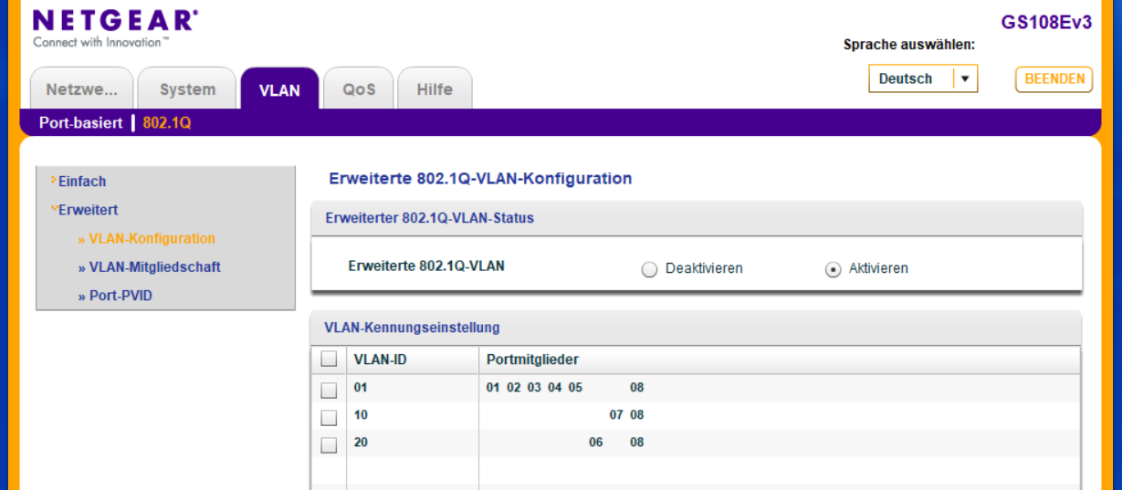Zwei Managed Switch per Trunking verbinden | NETGEAR Communities