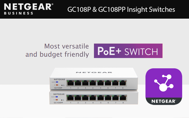 New Small Remote Managed PoE Switches – NETGEAR GC108P & GC108PP ...