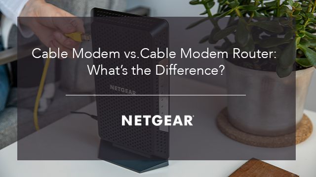 What's the Difference Between a Cable Modem and Cable Modem Router ...