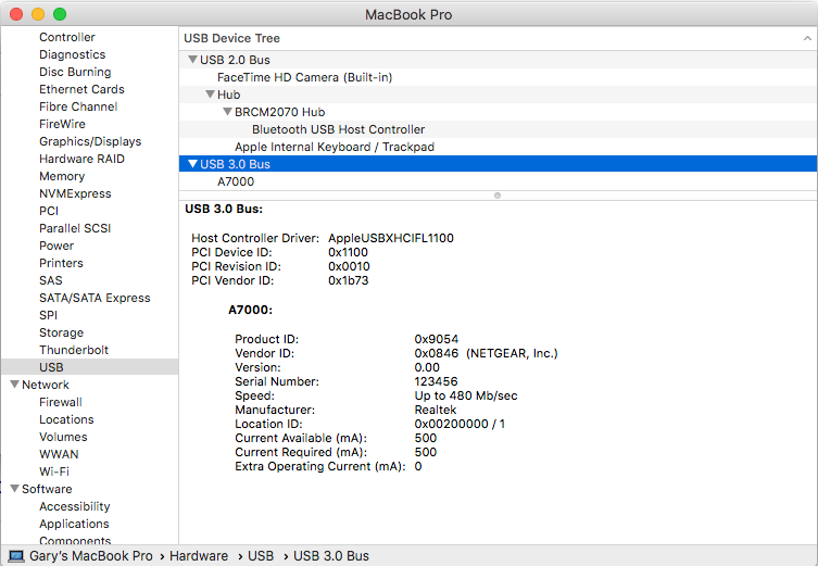 Netgear Nighthawk A7000 Installs as USB 2.0 (480Mb) on MacOS 10.13.6 ...