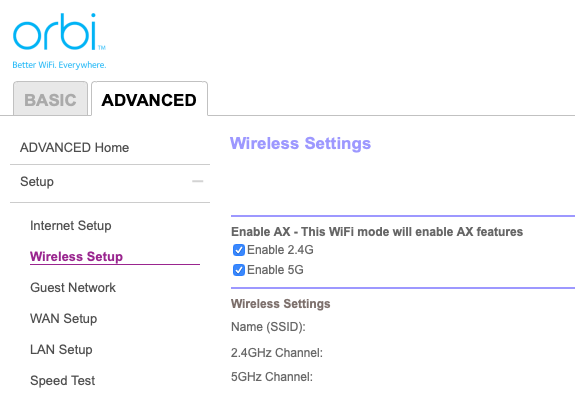 Does unchecking "Enable 5G" do the same as Disable SSID? | NETGEAR ...