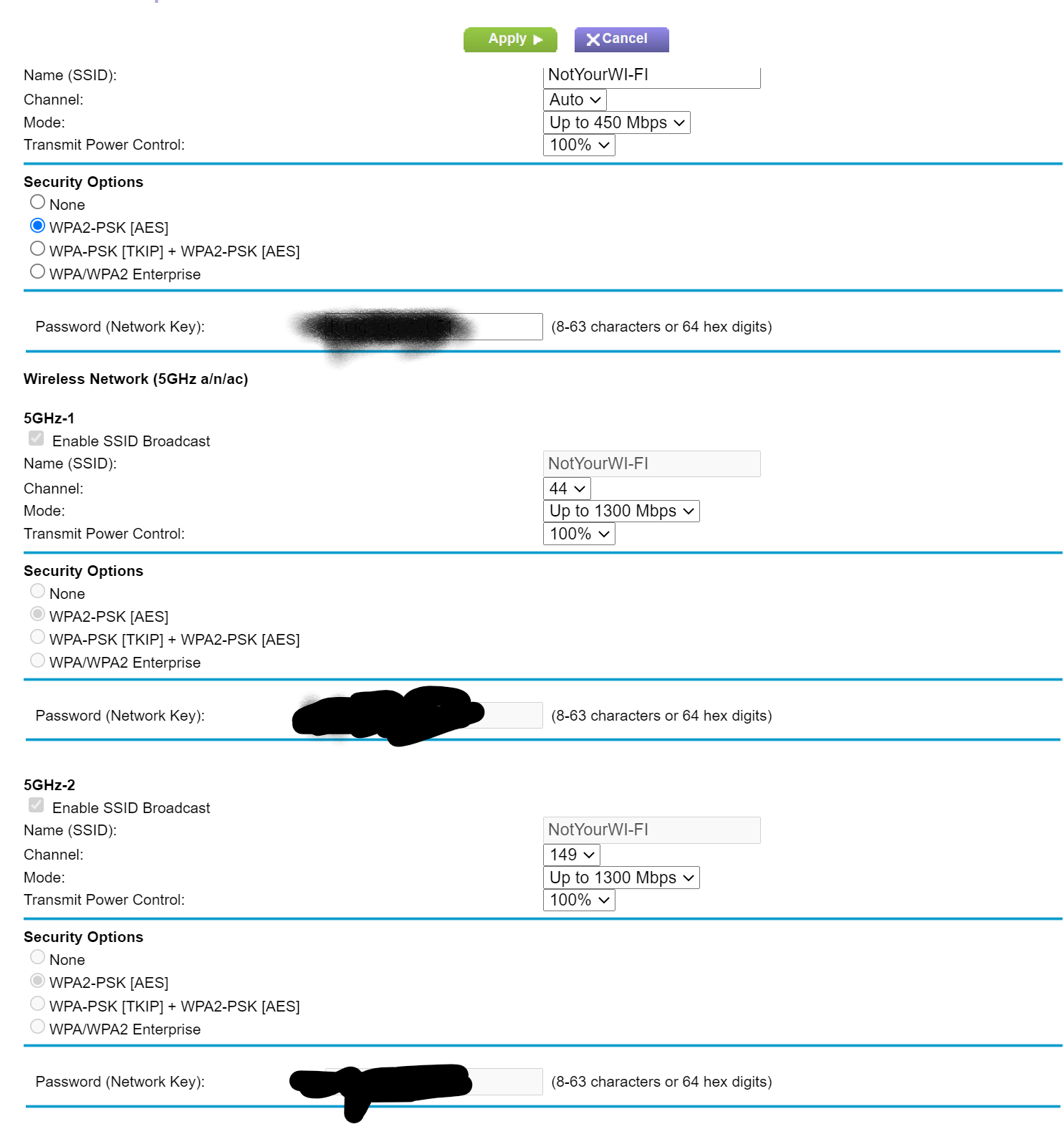 R7900P Broadcasting Unprotected Availability on 2 5G Radios | NETGEAR ...