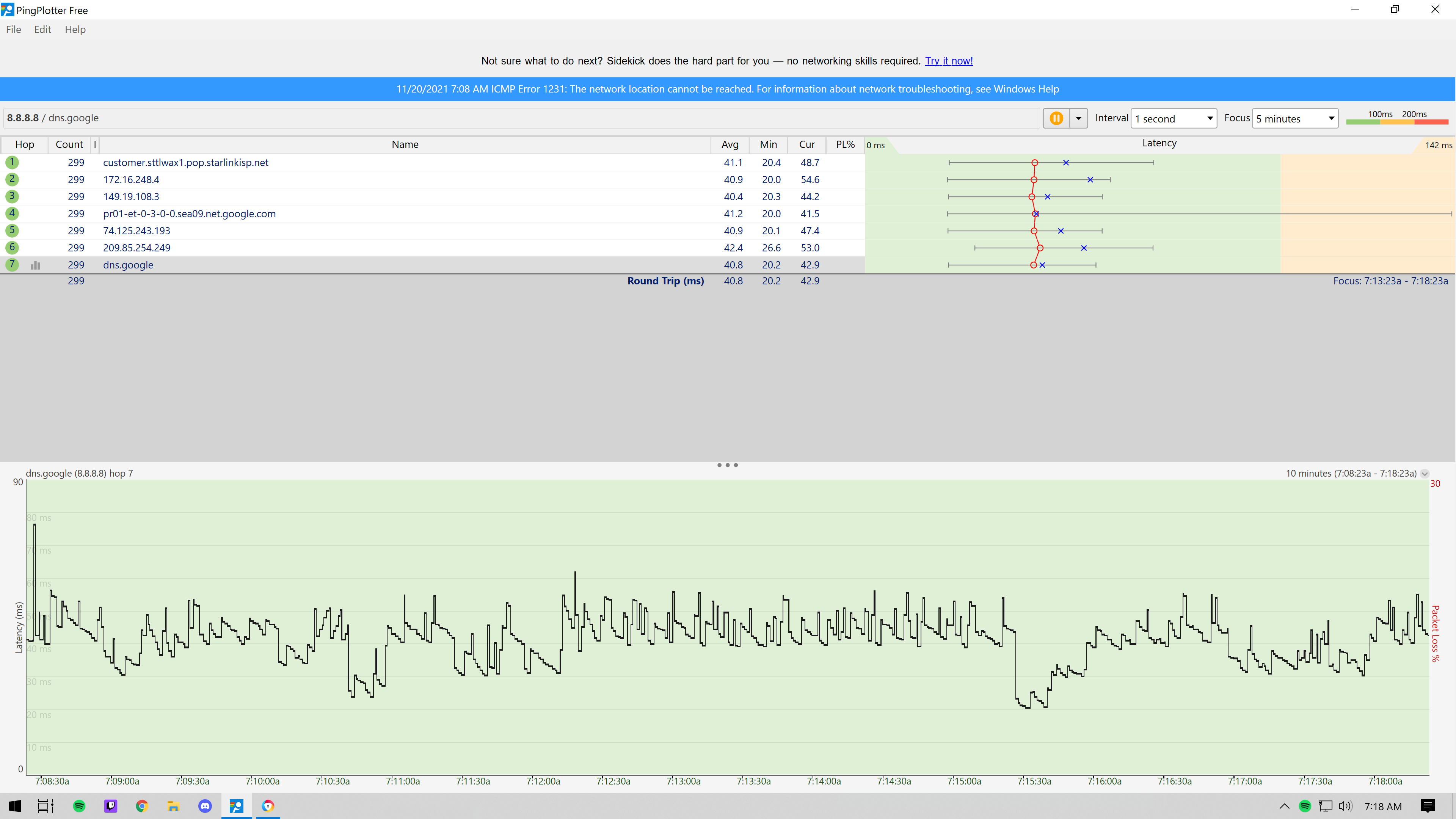 Router goes to 100% packet loss exactly every 5 minutes. | NETGEAR ...