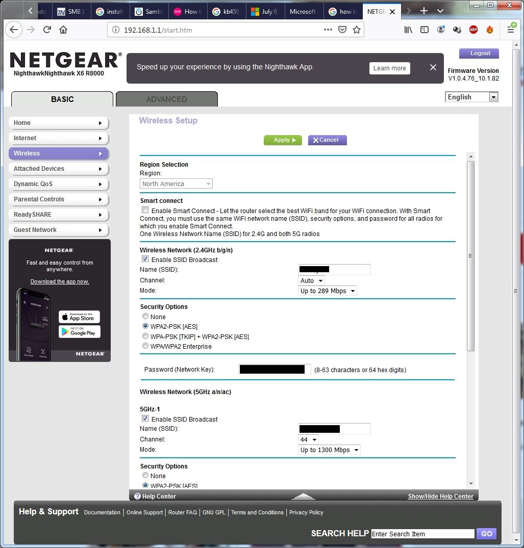 R8000 all wifi lights and signals turned off after update *solved ...
