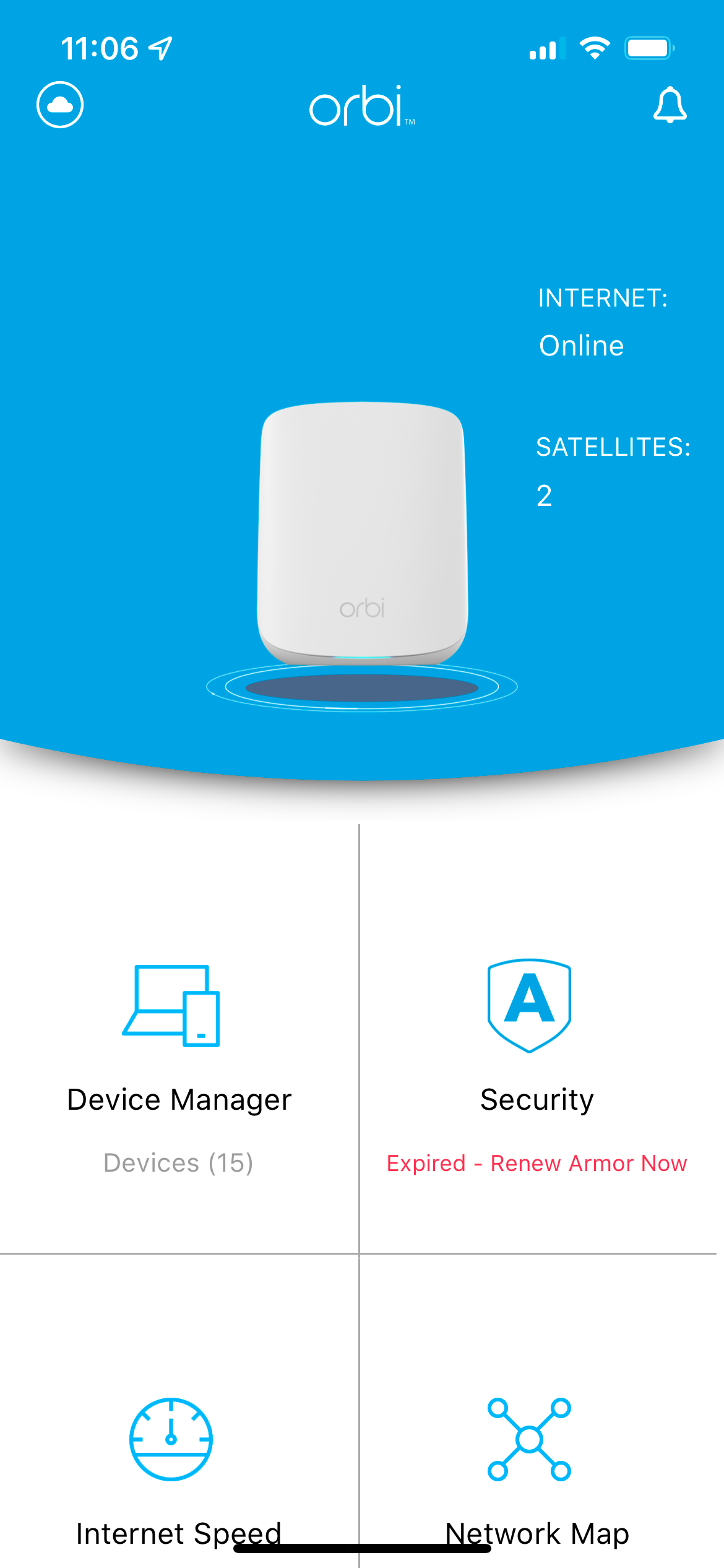 Satellites not showing up on Network Map (Orbi RBR350 with 2 satellites ...