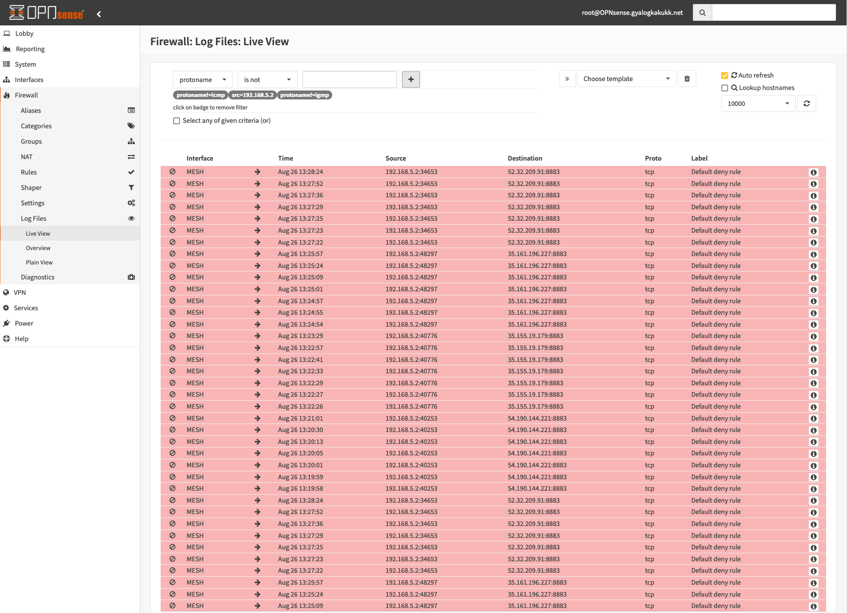 What is my RAX54 WiFi router connecting to at TCP port 8883? | NETGEAR ...