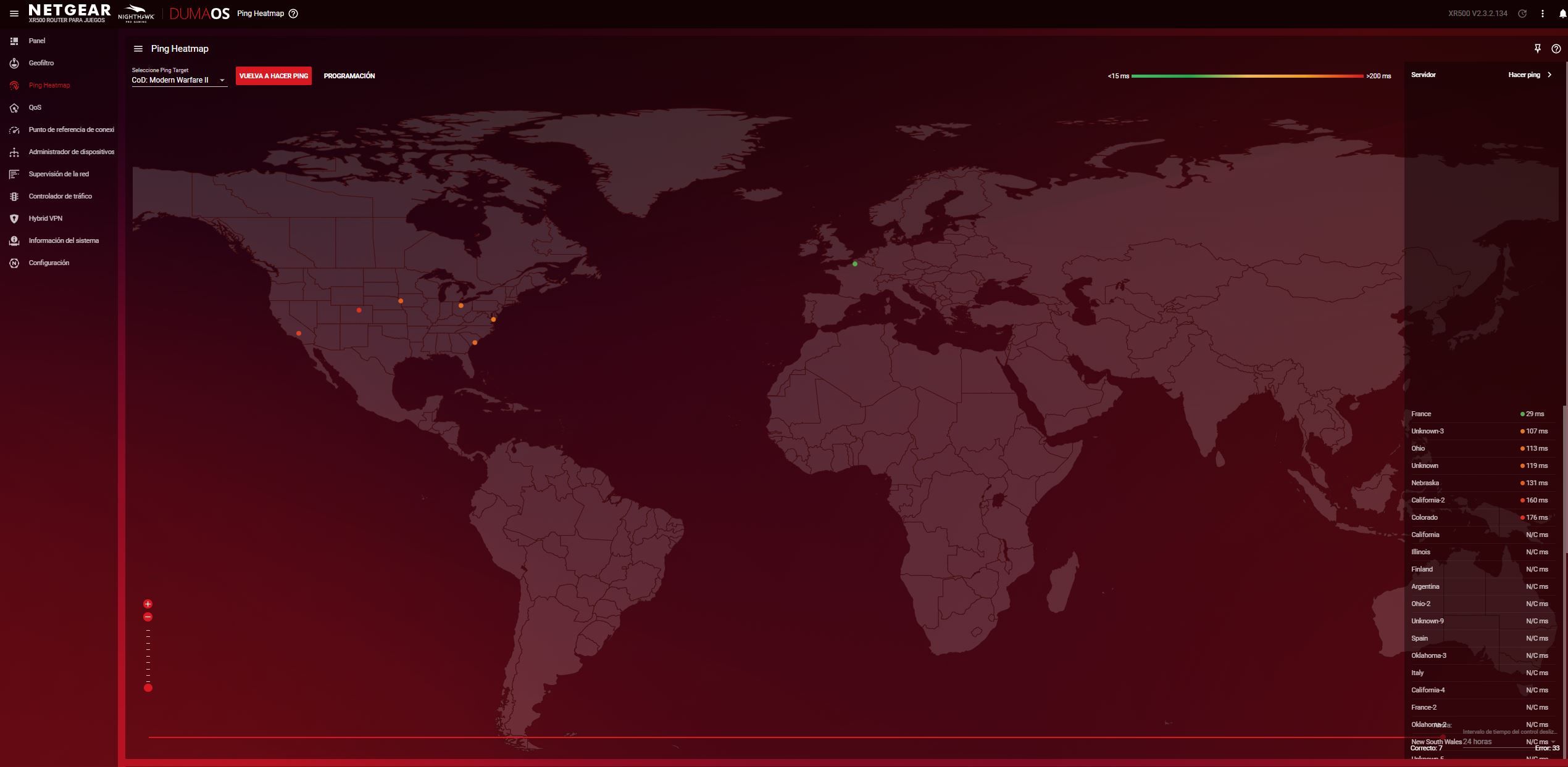 XR500 V2.3.2.134 DUMA OS 3.0.202 Ping Heatmap | NETGEAR Communities