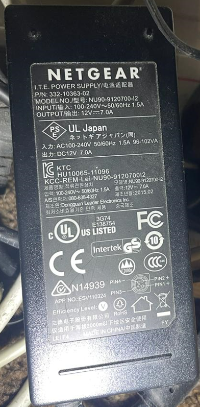 Replacement power brick for ReadyNAS 204 | NETGEAR Communities