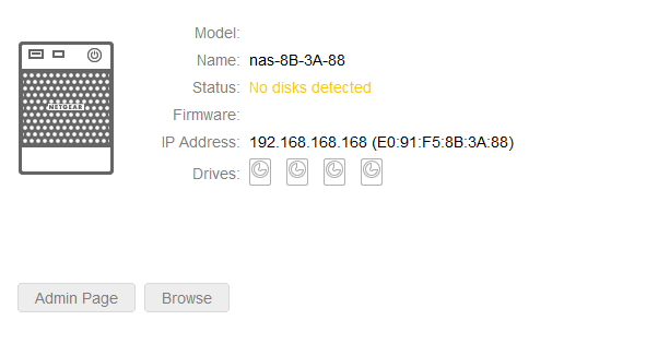 ReadyNas 1500 no access, blank model and firmware in RAIDar | NETGEAR ...
