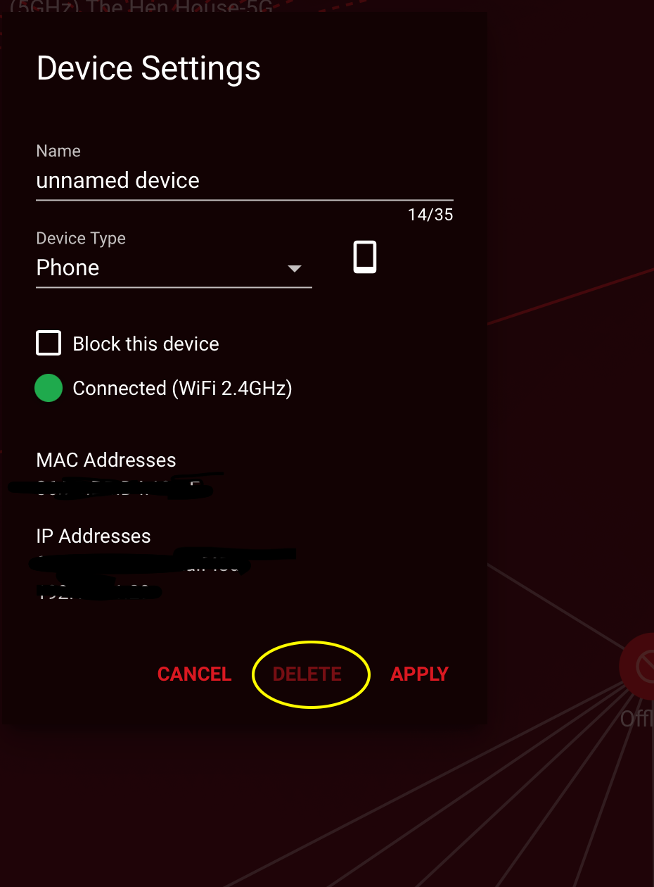 Cannot Delete Unknown Device From Router Greyed Out Netgear Communities