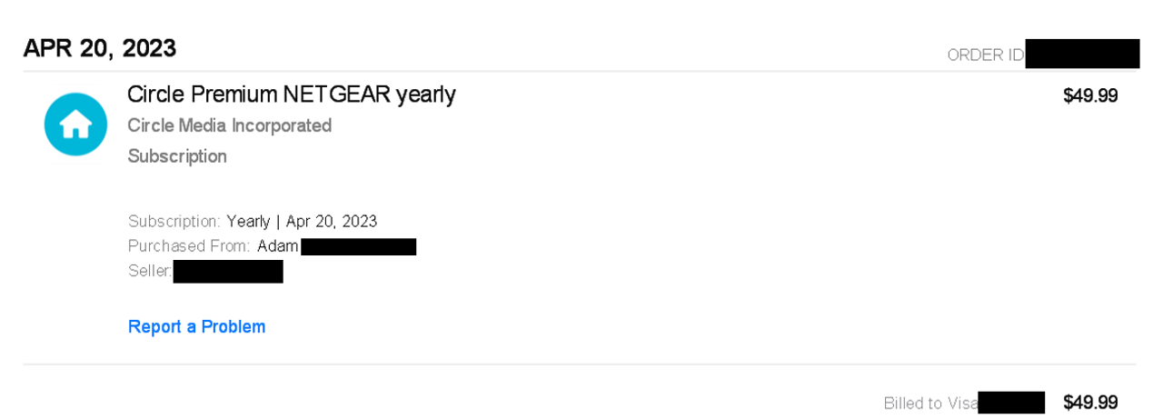 Orbi RBR50 unable to re-connect Circle app after it lost connection ...