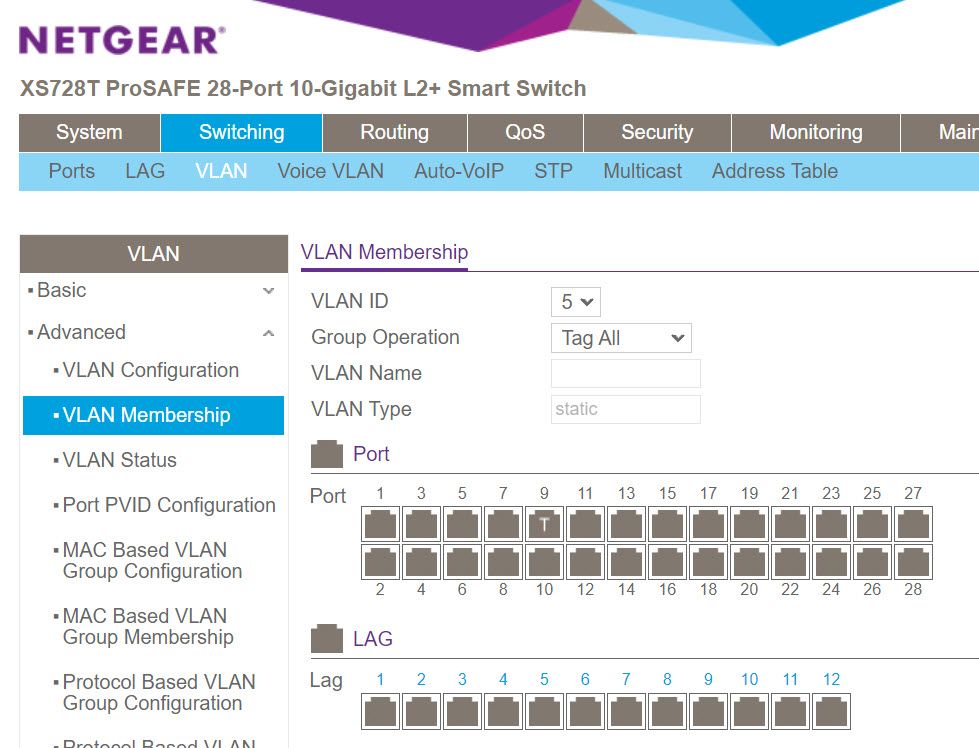 Need help with vlan setup netgear xs728T prosafe | NETGEAR Communities