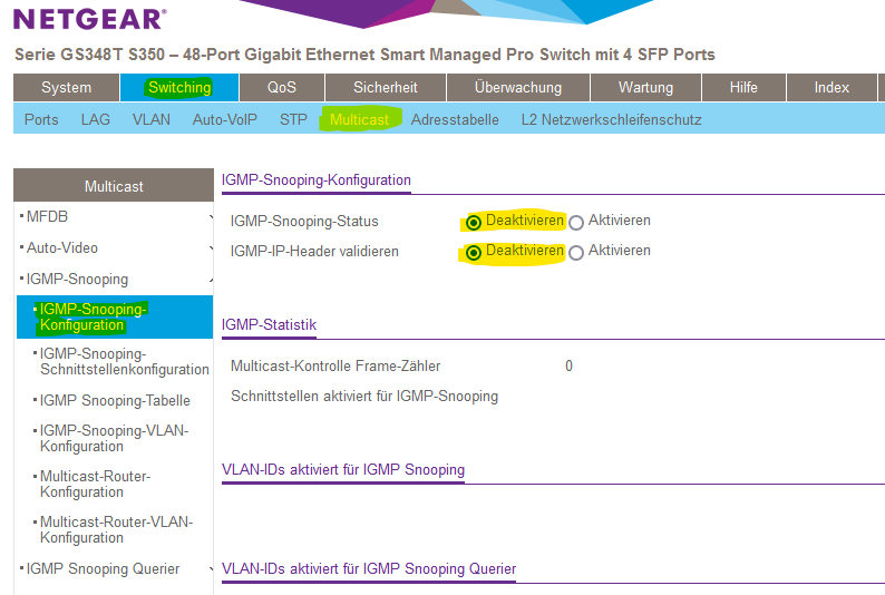 IPv6 / DHCPv6 with S350 Smart Switches (GS324T / GS348T) | NETGEAR ...