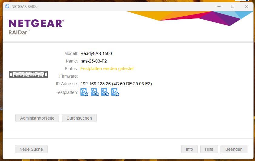 Readynas 1500 factory reset and other problems | NETGEAR Communities