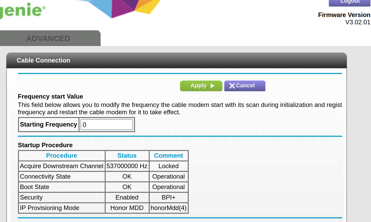 CM1200 suddenly dropping on Comcast | NETGEAR Communities